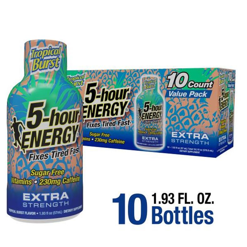 Buy 5-hour ENERGY Extra Strength Tropical Burst Energy Shot Value Pack ...