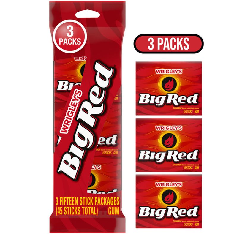 Buy Big Red Cinnamon Chewing Gum Bulk Stick Pack Online - StoresGo