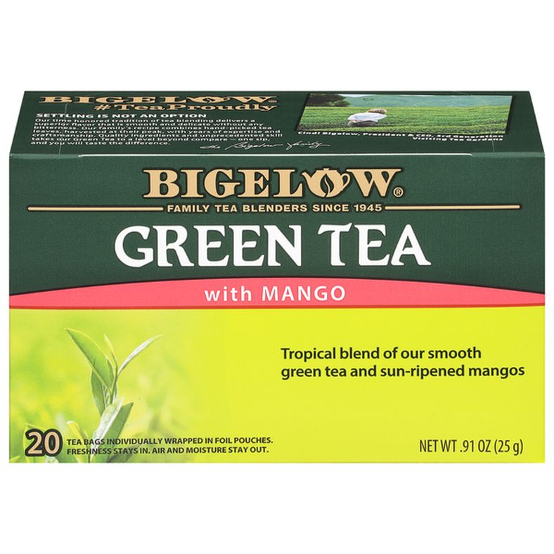 Buy Bigelow Green Tea with Mango Green Tea Bags Online - StoresGo