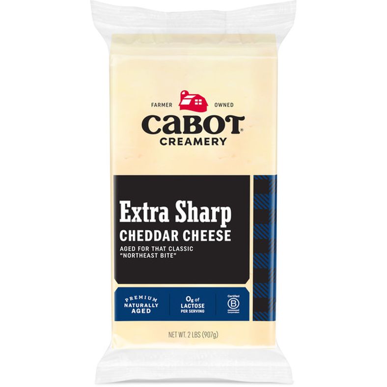 Buy Cabot Extra Sharp Cheddar Cheese Block, 2 lb Online - StoresGo