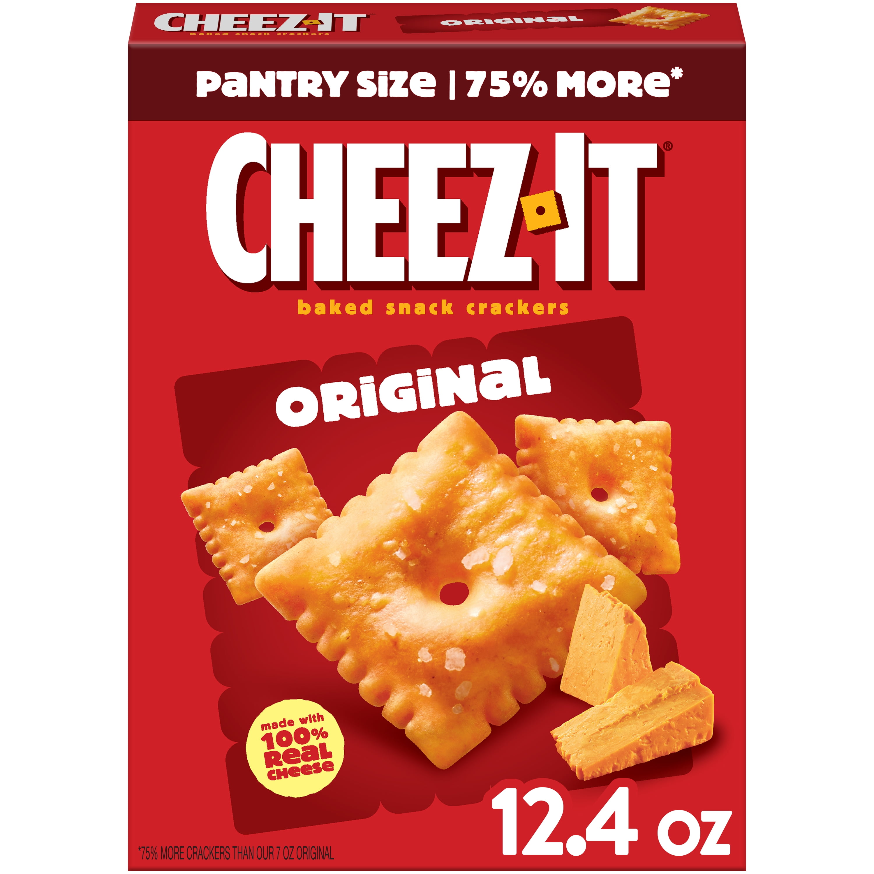Cheez-It Original Cheese Crackers, Baked Snack Crackers, 12.