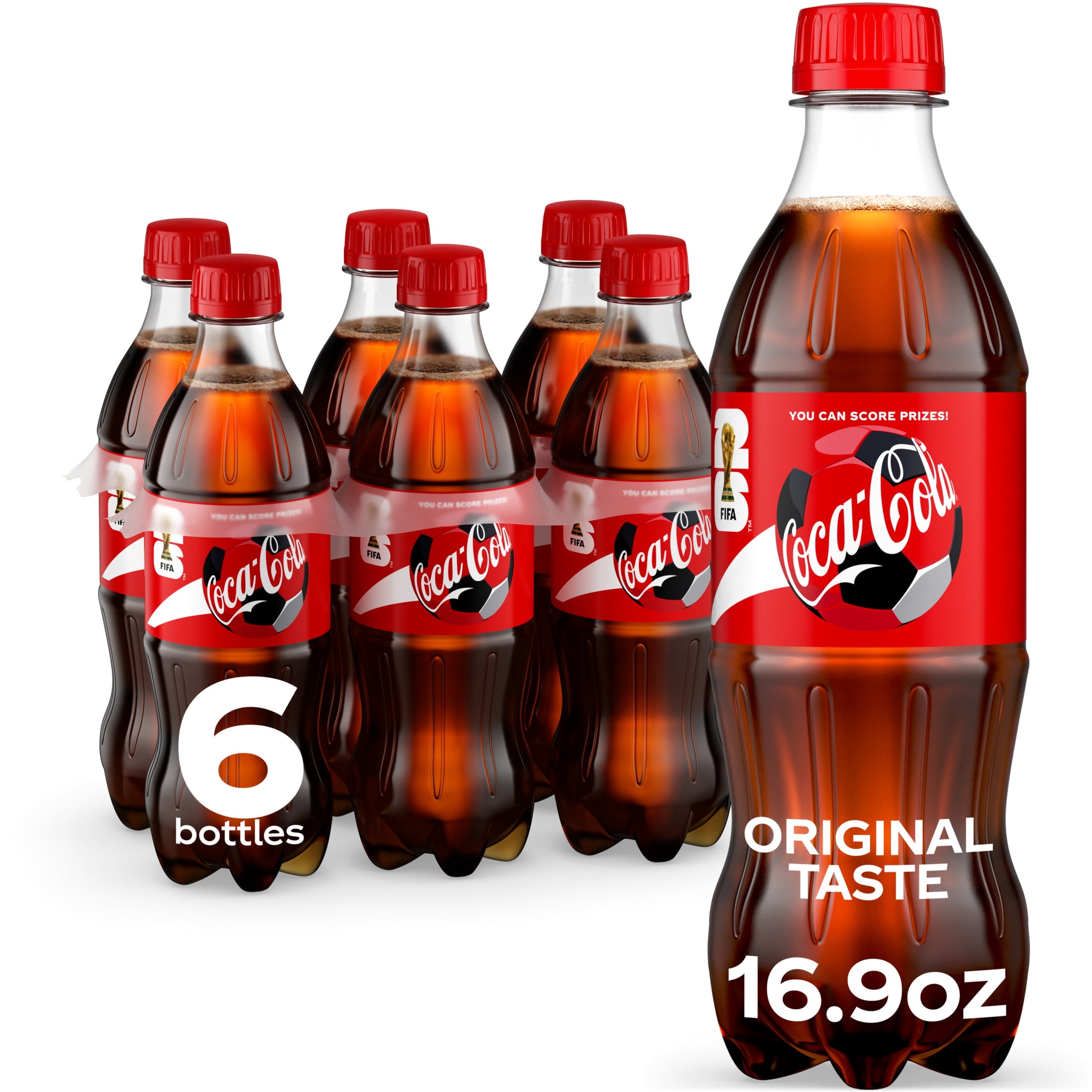 Coca-Cola Soda Pop Bottles, 16.9 fl oz, 6 pack - StoresGo