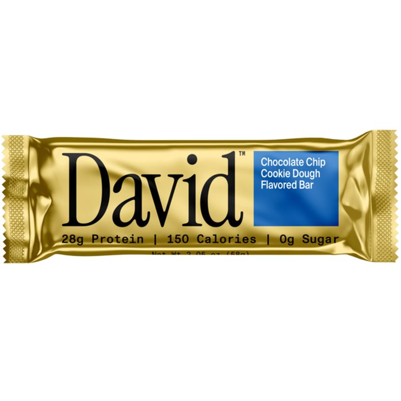 David Protein Bar, Chocolate Chip Cookie Dough - Health Bene