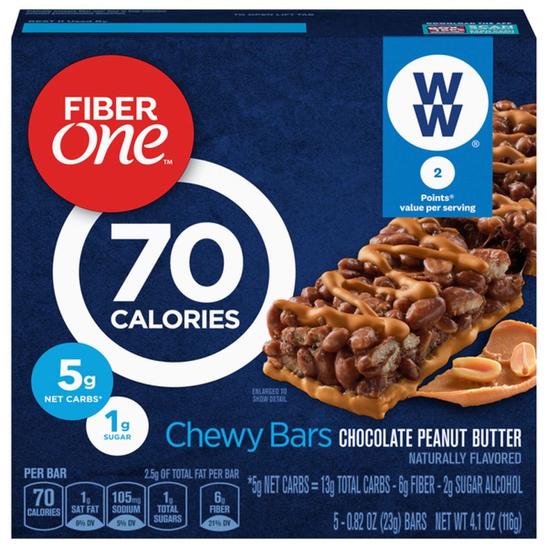 Buy Fiber One Chocolate Peanut Butter Bars from Key Food | StoresGo