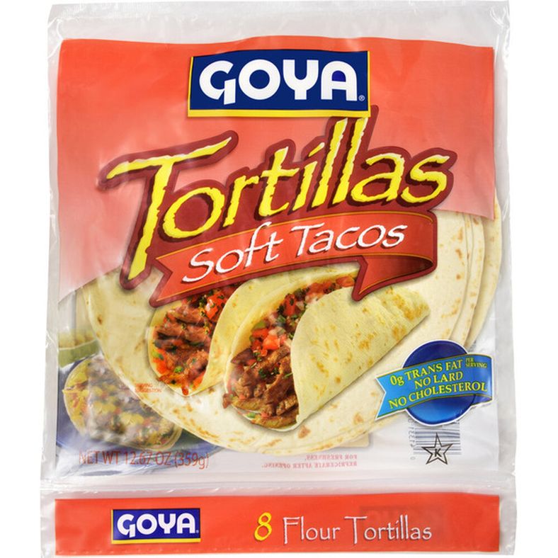 Buy Goya Soft Taco Flour Tortillas Online from Key Food | StoresGo