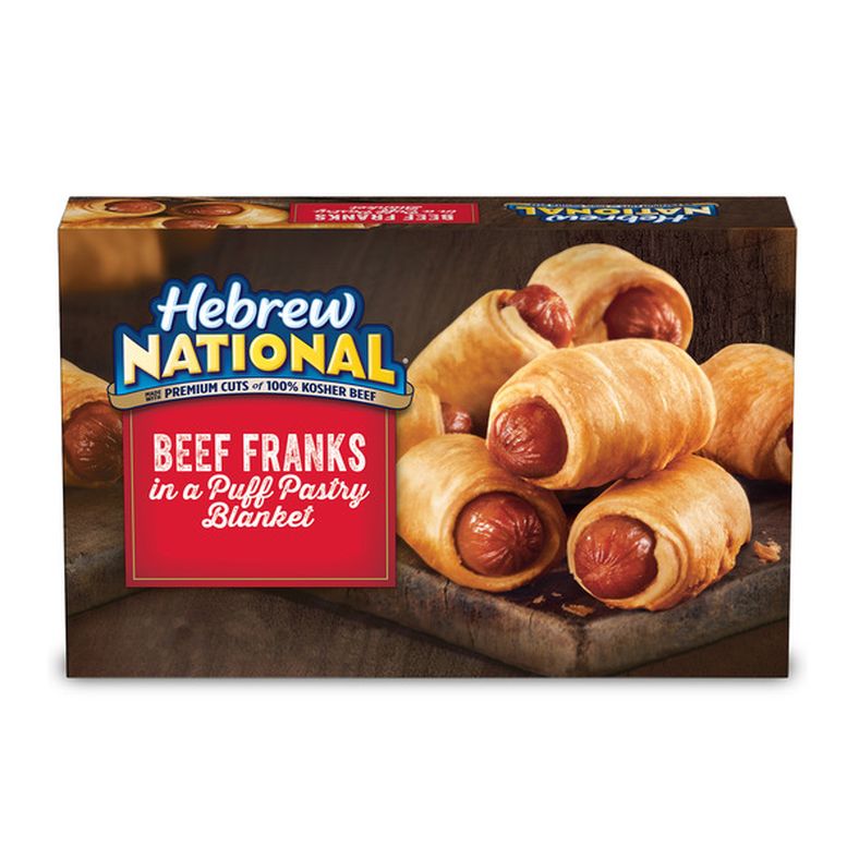 Buy Hebrew National Beef Franks with Puff Pastry Blanket, Frozen Snacks ...