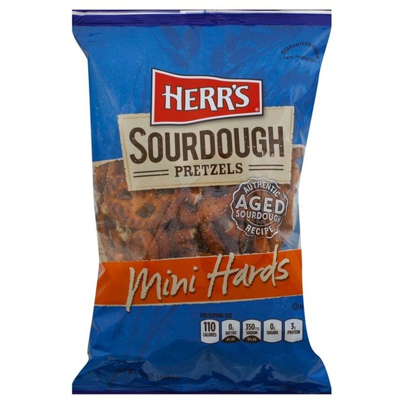 The Ultimate Herr's Pretzels, Sourdough, Mini Hards