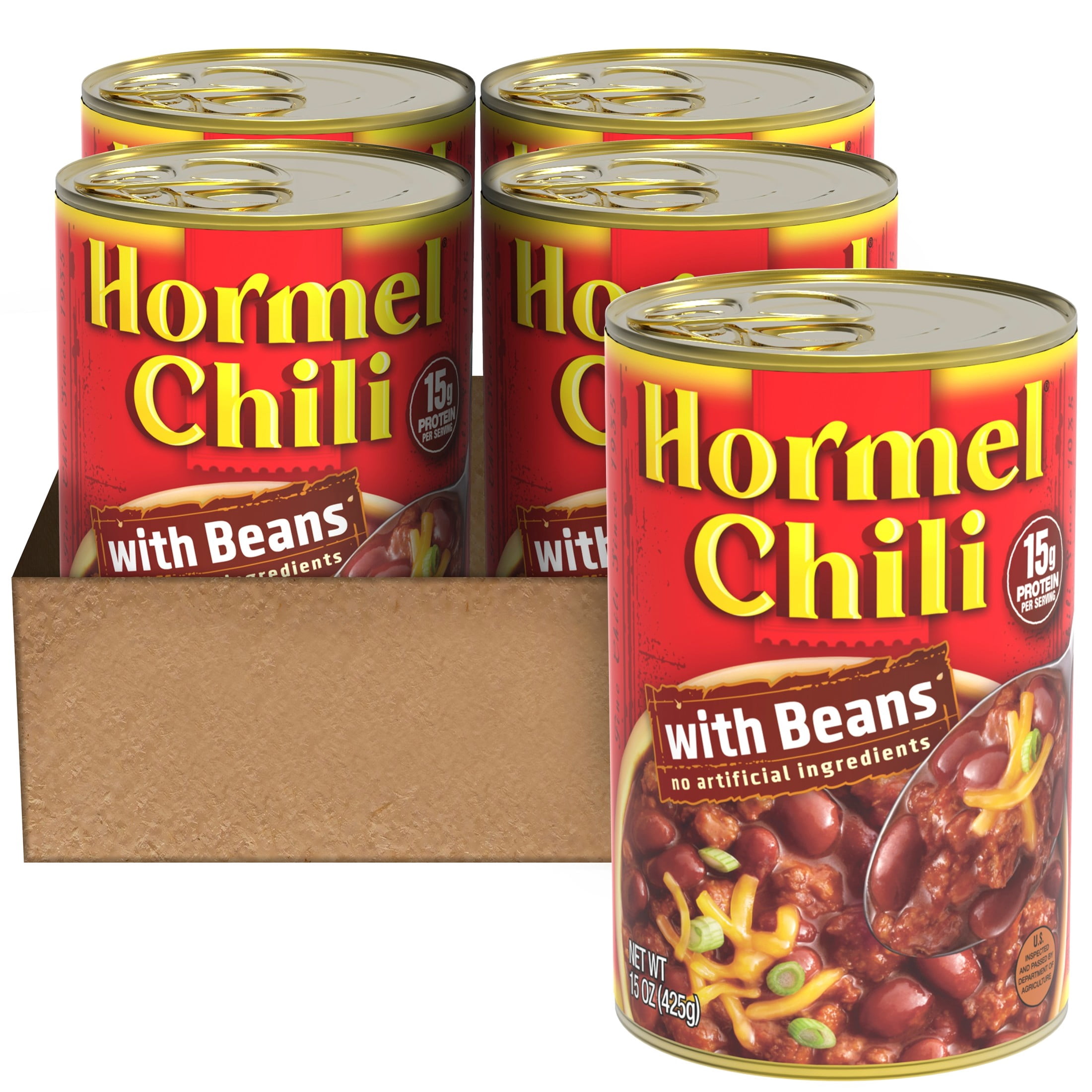 HORMEL Chili with Beans Canned Chili, Beef, No Artificial In