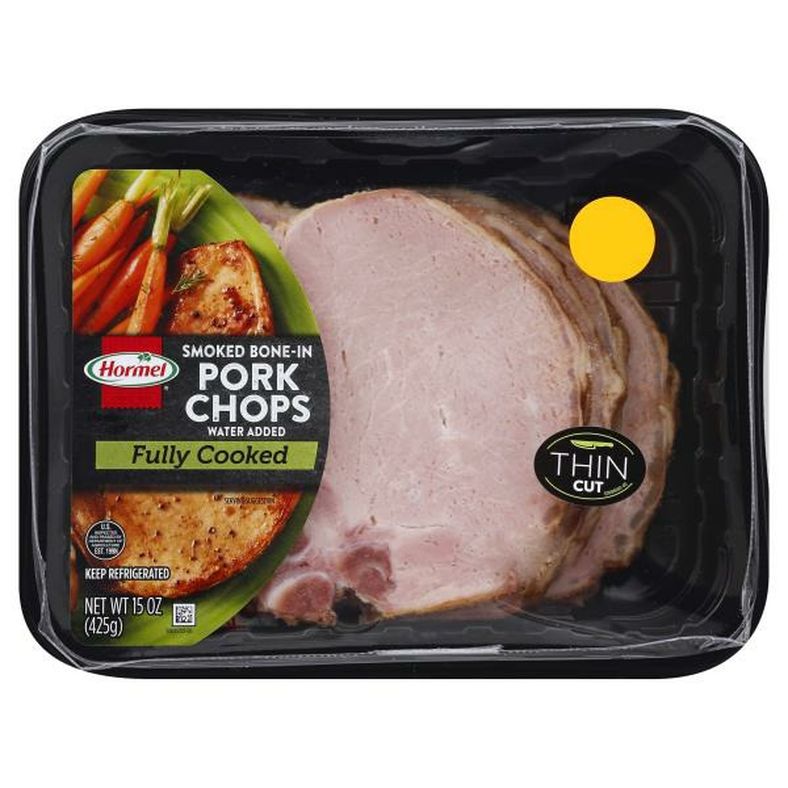 Buy Hormel Pork Chops, Bone-In, Thin Cut, Smoked Online - StoresGo