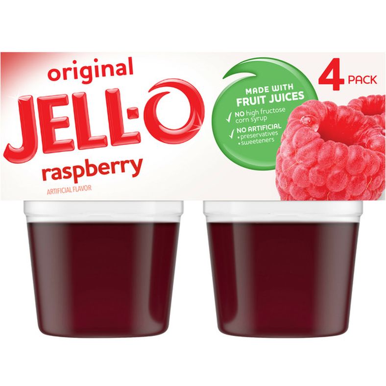 Buy Jell-O Original Raspberry Refrigerated Gelatin Online - StoresGo