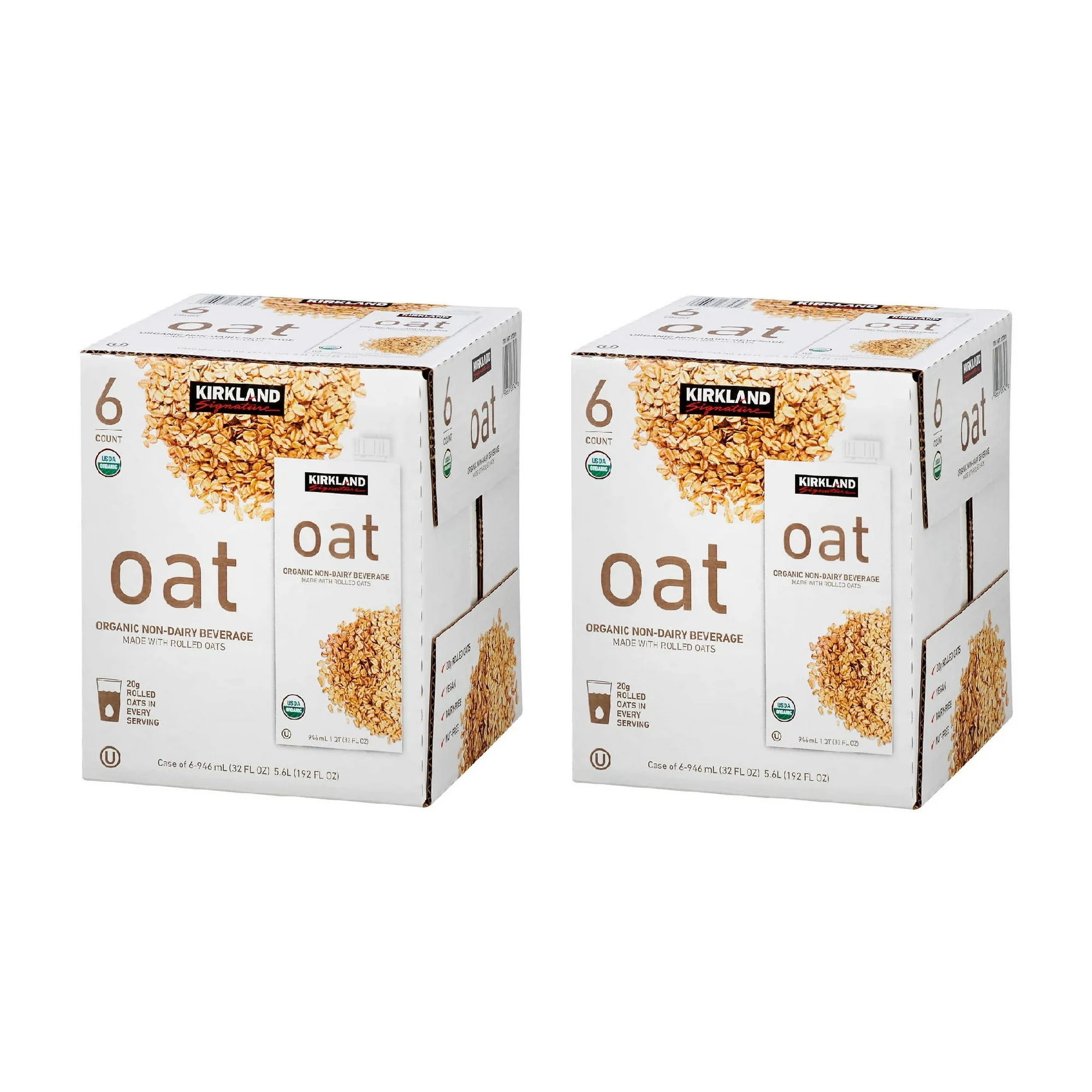 Kirkland Signature Organic Oat Beverage Non-Dairy, 32 oz, 2