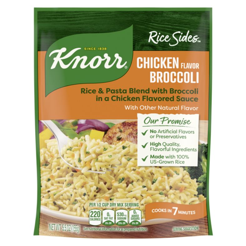 Buy Knorr Rice Sides Chicken Broccoli With Long Grain Rice And ...