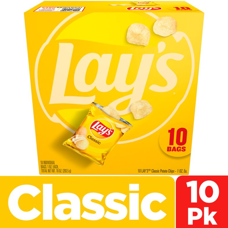 Buy Lay's Potato Chips Classic 1 Oz, 10 Count Online - StoresGo
