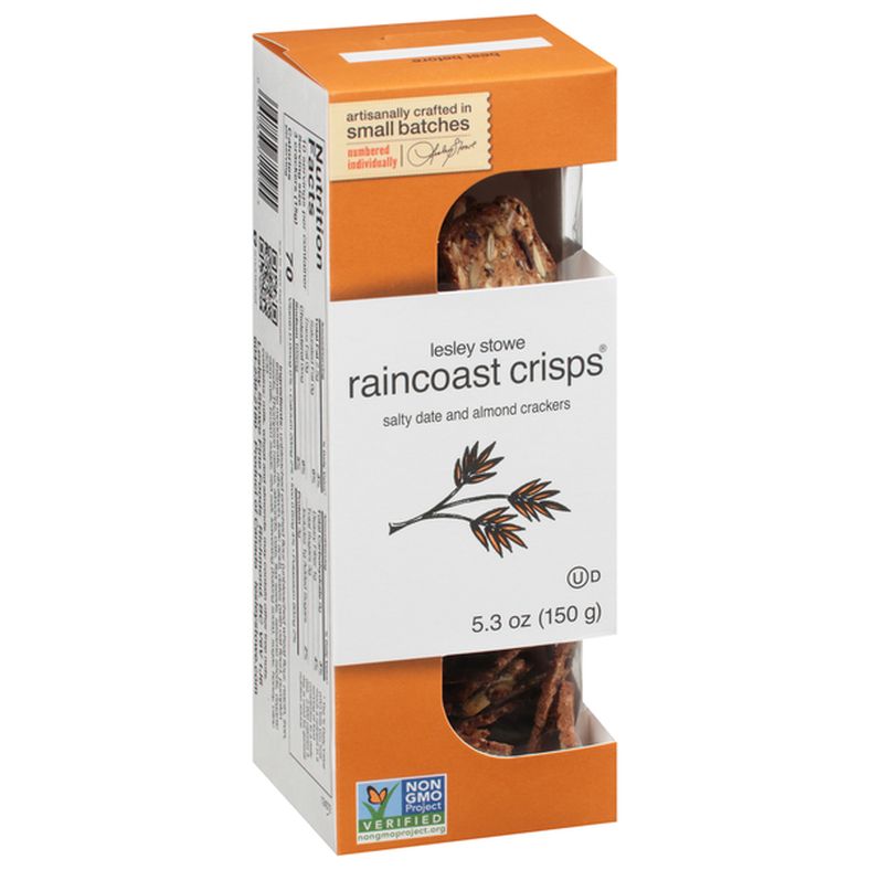 Buy Lesley Stowe Raincoast Crisps Crackers, Salty Date and Almond ...