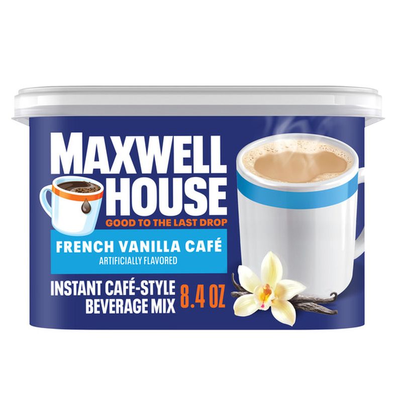 Buy Maxwell House French Vanilla Cafe Instant Cafe-Style Beverage Mix ...