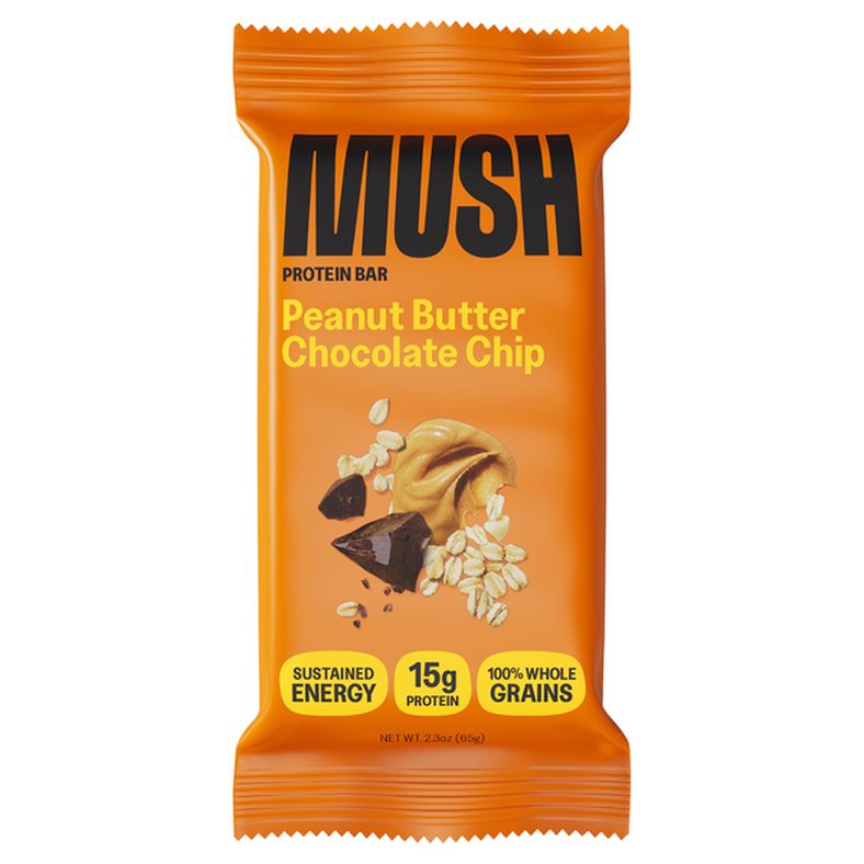 Delicious MUSH Protein Bar, Peanut Butter Chocolate Chip Rec