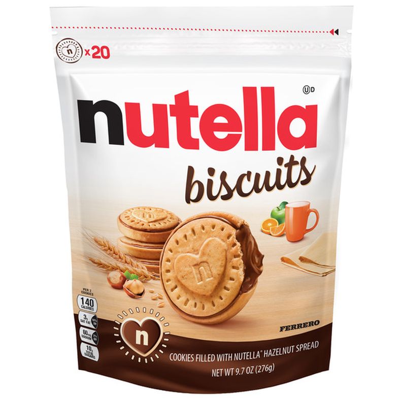 Buy Nutella Biscuit Nutella Biscuits, 20 Count Cookies, Hazelnut Spread ...