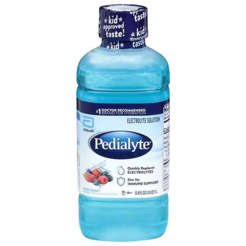 Buy Pedialyte Electrolyte Drink | Hydration for Kids & Adults | Iced ...