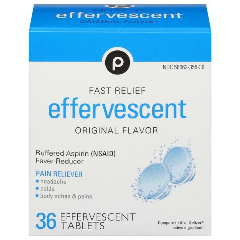 Buy Publix Antacid & Pain Reliever, Effervescent, Tablets, Original ...