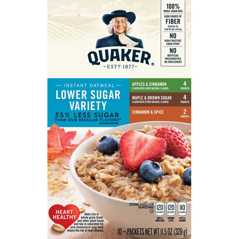 Buy Quaker Lower Sugar Oatmeal from Tropical Grocers | StoresGo