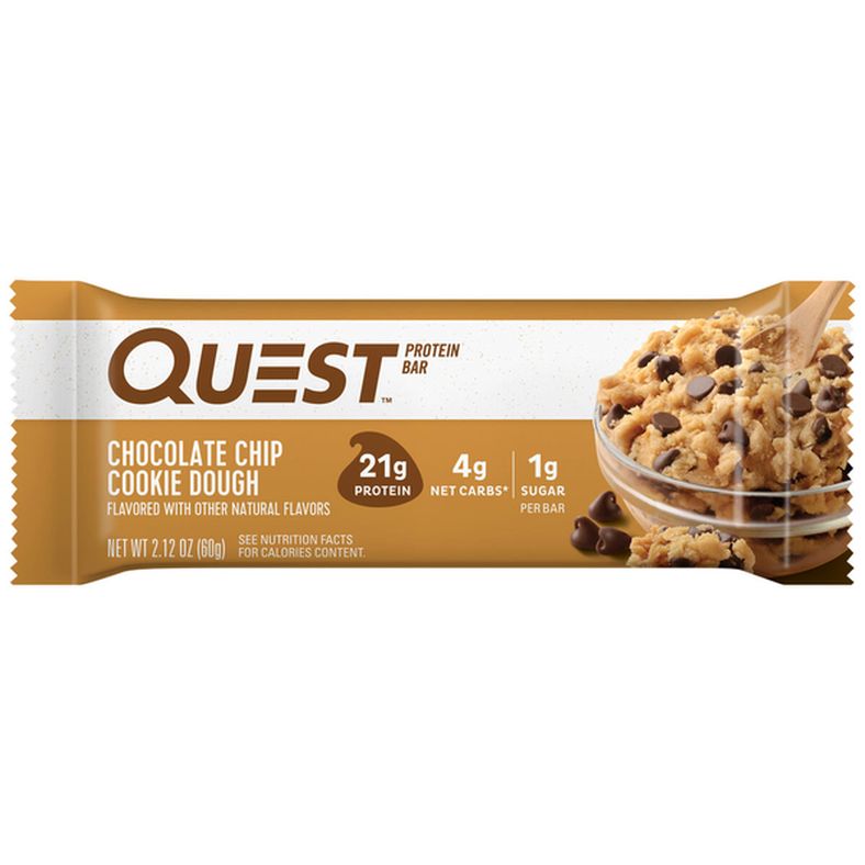 ** Quest Protein Bar, Chocolate Chip Cookie Dough Flavor