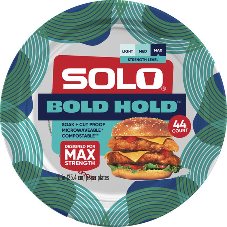 Buy SOLO Paper Plates, Max Strength, 10 Inch Online - StoresGo
