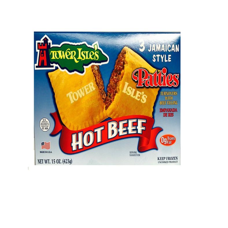 Buy Tower Isles Jamaican Style, Hot Beef, Patties Online - StoresGo