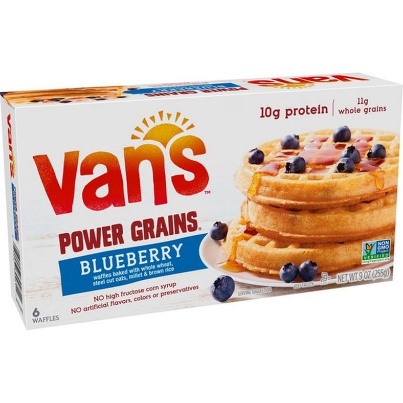 Buy Van's Foods Waffles, Protein, Blueberry Online - StoresGo