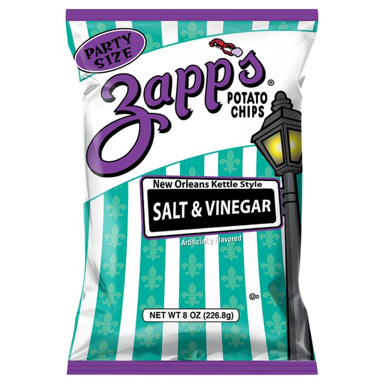 Buy Zapp's Potato Chips, Salt & Vinegar, New Orleans Kettle Style ...