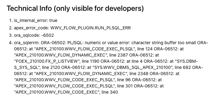 Can I resize the FOEX Listview "No Data" String somehow - Oracle Forums