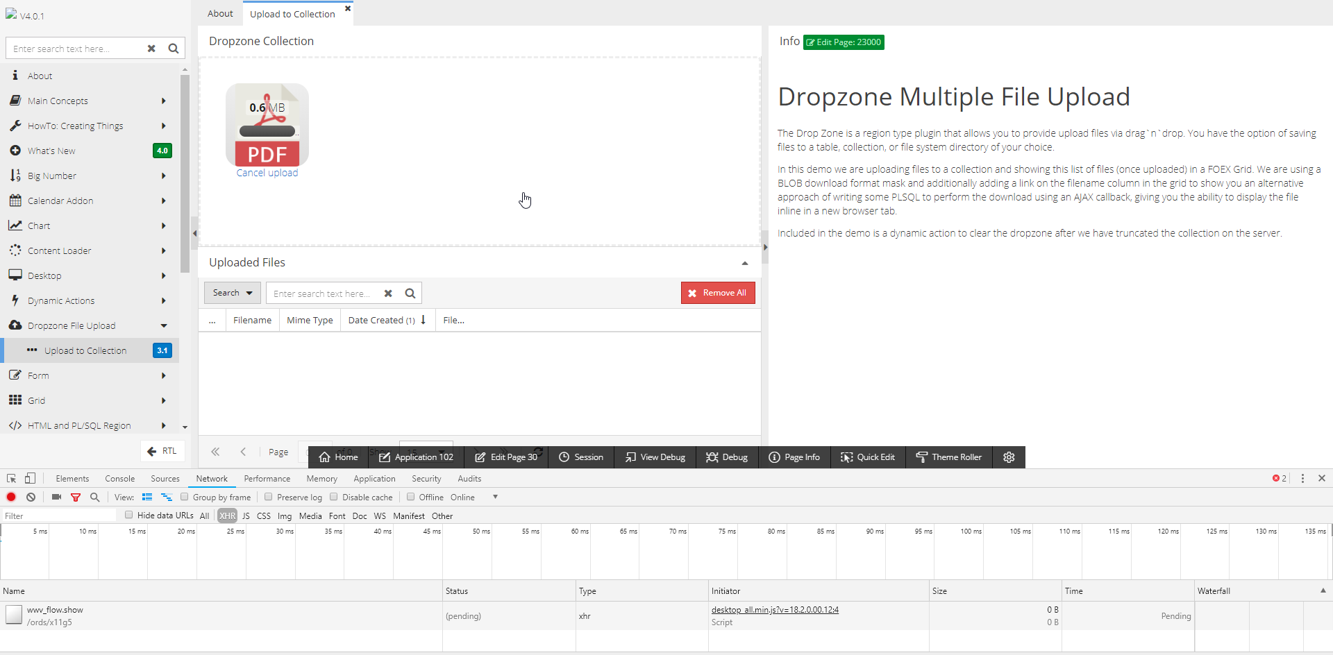 APEX 18.2 Dropzone Multiple File Upload is extremely slow - Oracle Forums