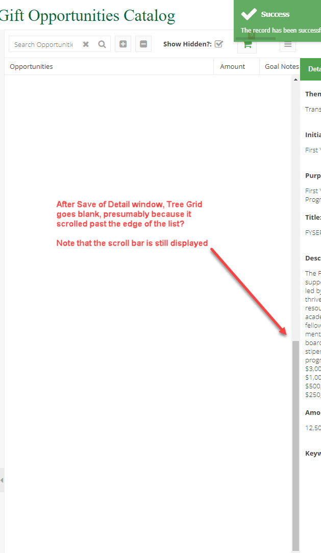 Tree Grid goes blank on Detail Save in Master-Detail DA - Oracle Forums