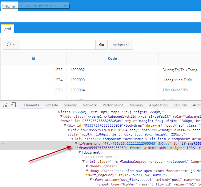 How to load content into region without iframe - Oracle Forums