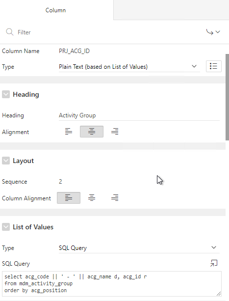 FOEX 4.2 - FOEX Grid - Column with Plain Text (based on List of Values) - Oracle Forums