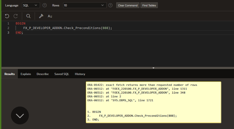 Error when enable FDA - Oracle Forums