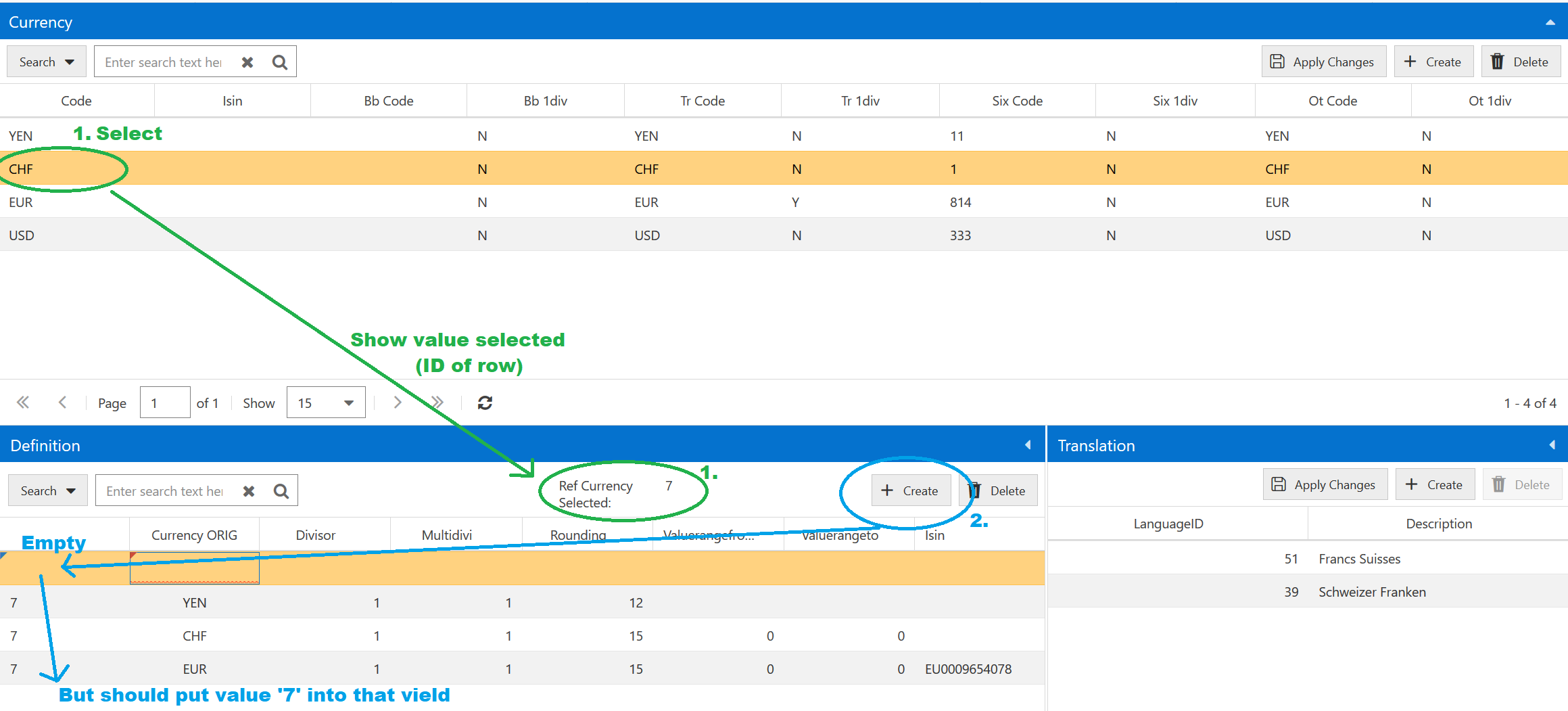 Insert into Grid with default values based on value of other grid - Oracle Forums