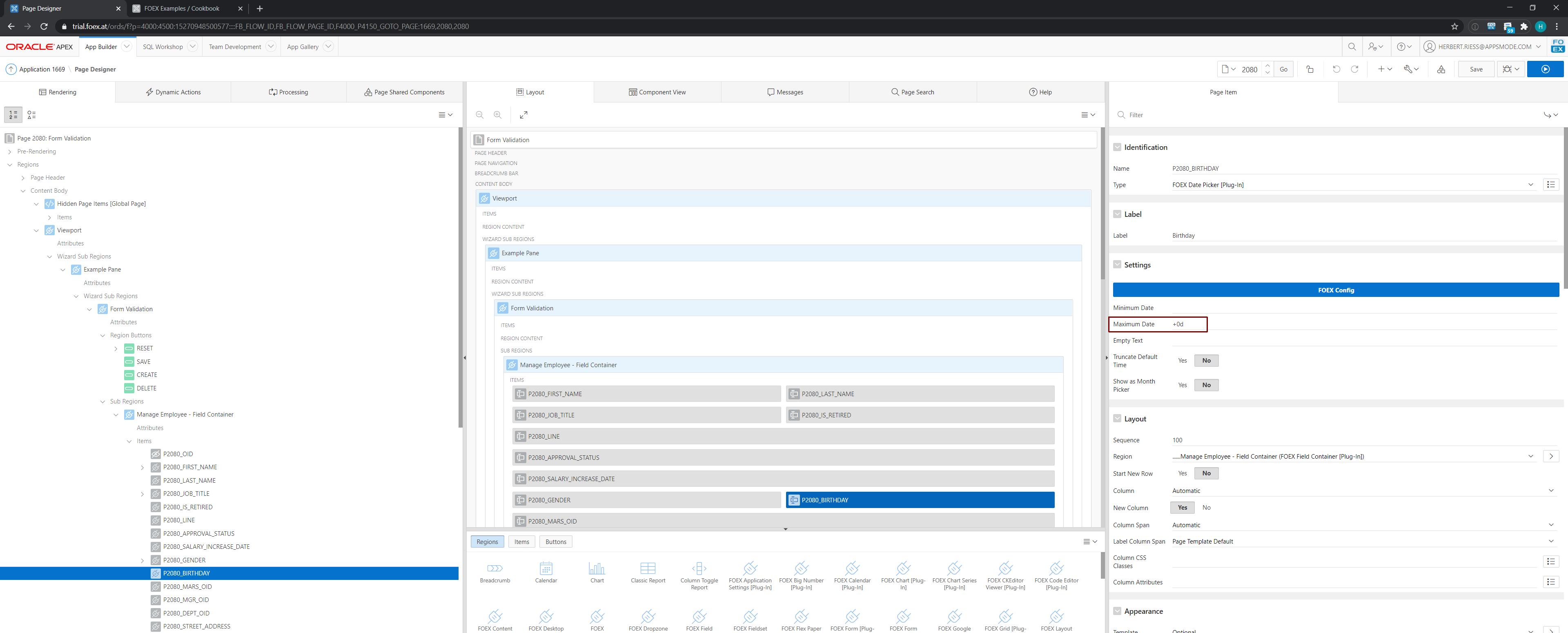 min/max date Validation not working properly on subsequent entry on FOEX.DatePicker if Date ...